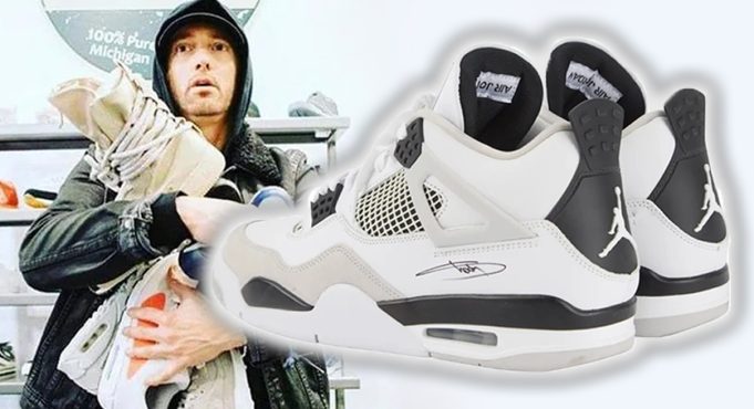 Эминем выставил на аукцион кроссовки, чтобы помочь нуждающимся артистам ...